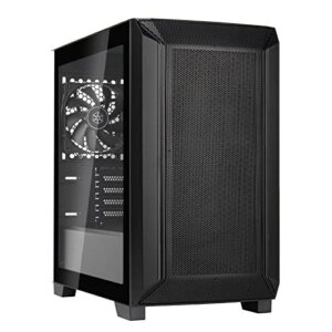 silverstone technology fara 312 high airflow and high capacity micro-atx chassis, sst-fa312-bg