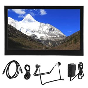 Fydun Color Screen Display, 13.3in Capacitive Touch Monitor Support HD with Speaker 100240V Multimedia VGA Input Interface