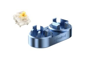 bundle of 65 x gateron ks-9 g pro yellow switches for mechanical gaming keyboards | pre lubed and ranked premium cnc machined switch opener