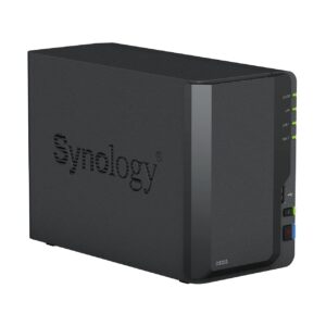 Synology DS223 2-Bay Diskstation NAS (Realtek RTD1619B Quad-Core 2GB Ram 1xRJ-45 1GbE LAN Port) 8TB Bundle with 2 x 4TB Seagate IronWolf NAS HDDs