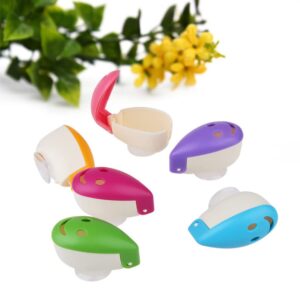 FOMIYES 4 Pcs Toothbrush Holder Smile Face Wall Toothbrush Case with Suction Cup Toothbrush Protector Holder for Kids and Adult