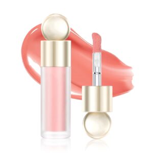 ofanyia liquid blush, soft cream blush face makeup, moisturizing lightweight blendable feel, natural-looking, easy to blend soft velvet liquid blusher for cheek (01#)