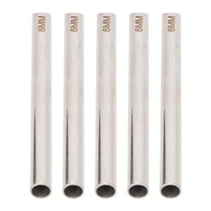 piercing receiver tubes, 5pcs 45 degree angle stainless steel piercing receiver for earrings (6mm)