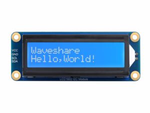 waveshare lcd1602 i2c module aip31068 controller,16x2 characters lcd display,white color with blue background 3.3v/5v, for arduino/raspberry pi/raspberry pi pico/jetson nano/esp32/stm32