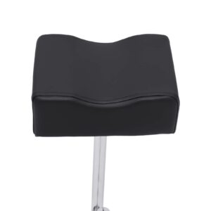 LiFuJunDong Modern Style Salon Spa Pedicure Stool, Foot Rest Stool Chair Height Length Adjustable, Lightweight Portable Nail Pedicure Stool for Beauty Salon Studio(Black)