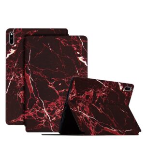 tablet case for huawei matepad 10.4 inch tablet case pu leather + tpu with auto wake/sleep [marble series] - 03