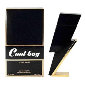 cool boy cologne for men (inspired by bad boy) 3.4oz/100ml, natural spray, long lasting fragrance for men