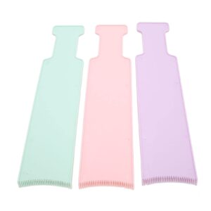 3 pack balayage board and paddle set for hair bleach hair dye curved comb teeth long board coloring set