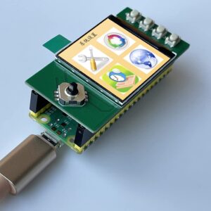 raspberry pi pico flexible microcontroller board with 1.3inch lcd display module 240×240 resolution ips screen (pico board +1.3" display module)