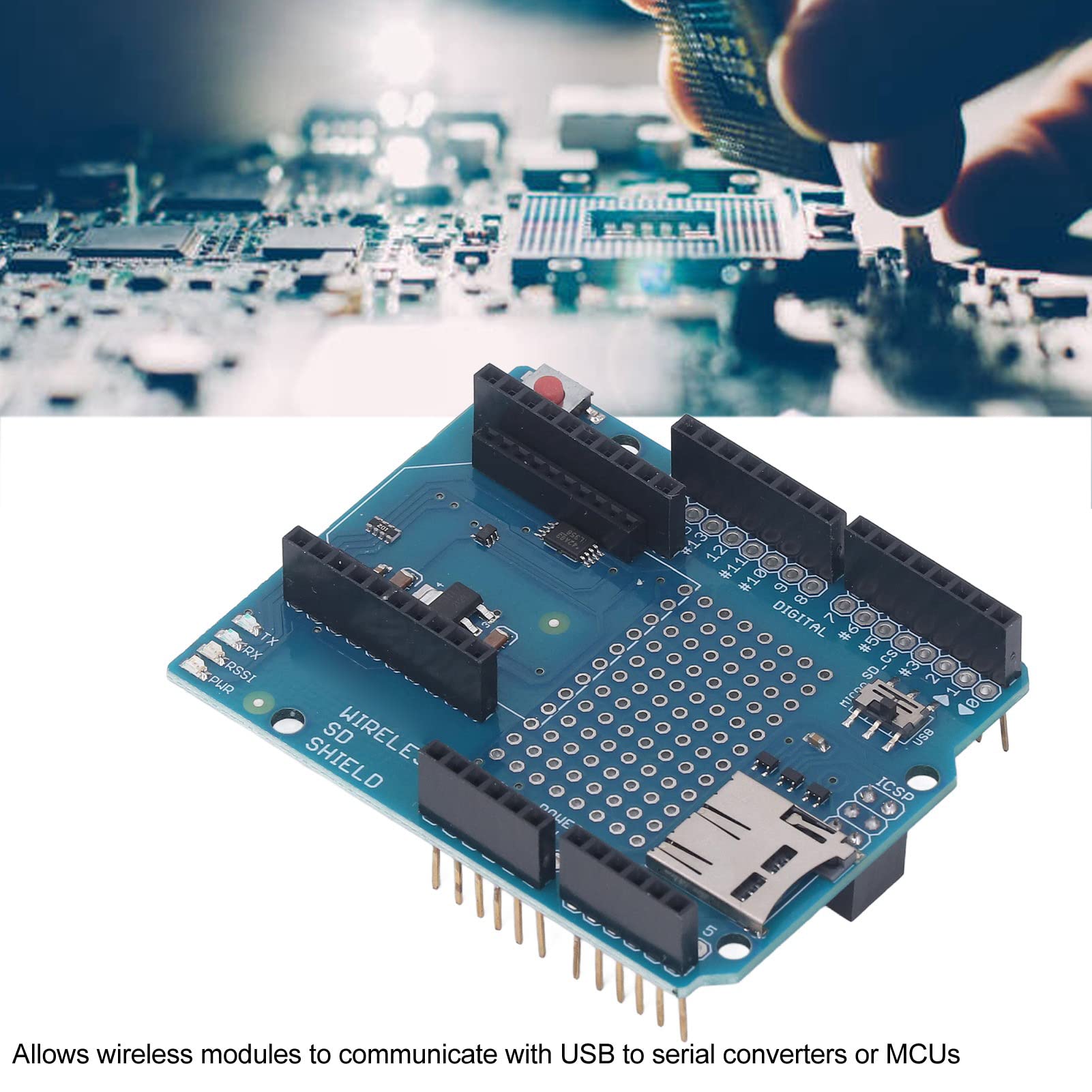 Terminal Point Prototype Expansion Board, Prototype Screw Shield Wireless On Board Storage Card Slot Prototype Board Kit Mounts For Computer