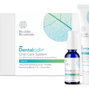 Biocidin Dentalcidin Oral Care System - Fluoride Free Toothpaste + Mouth Wash to Support Gum Health, Gentle Teeth Whitening & Biofilm Plaque Removal - for Adults & Kids