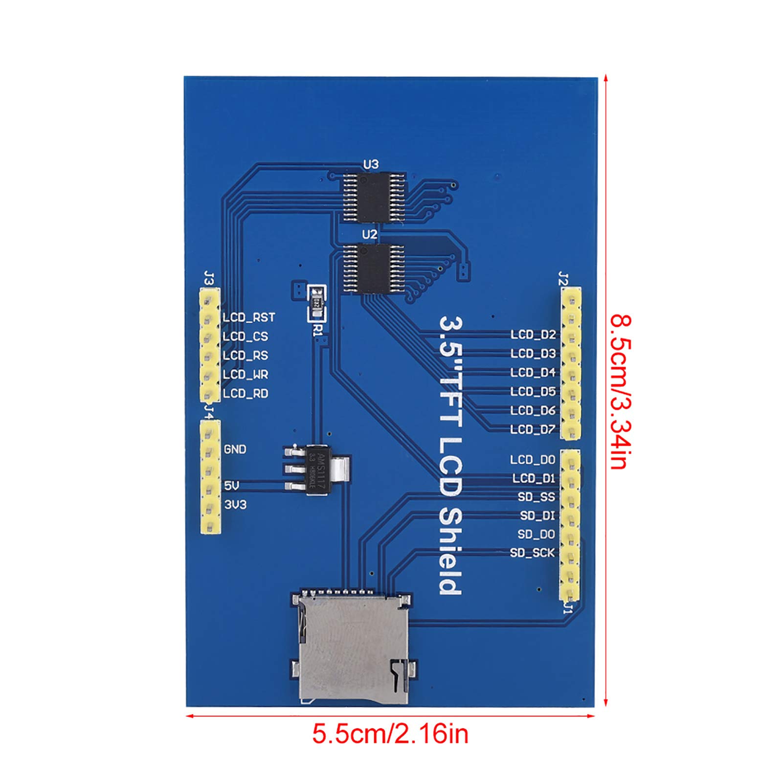 Touch Displa 3.5In Tft LCD Sn Module 480X320 for Board with Touch Panel (Without Touch)