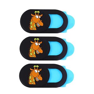 solustre usb camera 3pcs slider with for safety photo professional hood laptop webcam covers cap tablet blocker slide laptops giraffe cartoon privacy web cover protectors camera and lens ipads