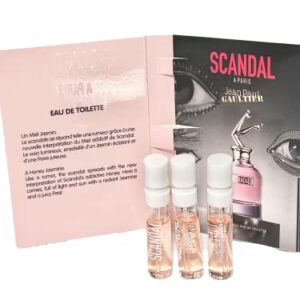 Jean Paul Gaultier A Paris Scandal Women Sample EDT 0.05 fl. oz. / 1.5 ml Vial Spray Mini Perfume Vial Eau De Toilette (Set of 3)