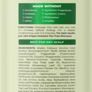 Tea Tree Shampoo and Conditioner for Men and Women - Degrease Formula for Oily Hair and Scalp, Sulfate-Silicone-Paraben Free with Essential Oils, 8oz Each