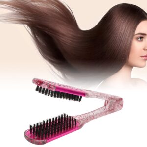 double sided brush hair straightener, hair straightening splint comb hair straightener comb hair straightener clamp brush styling tool for for straightening knotty hair unkempt