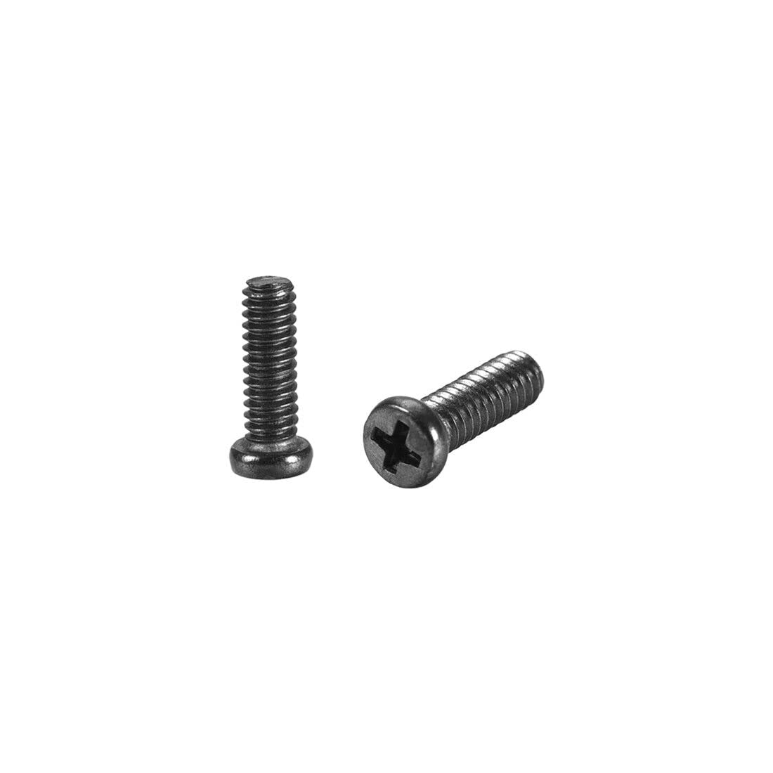 Tool parts M2 x 7mm Laptop Computer Screws 2.8mm Dia Head Screw Black 50pcs