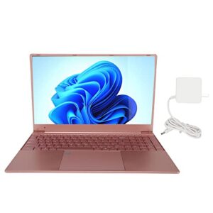 Bewinner 15.6Inch HD Laptop Computer, Fingerprint Unlock Laptop, with 2K IPS Screen, Quad Core Laptop, Supports 8 Hours of Battery Life, for Office and Home (12+128G US Plug)