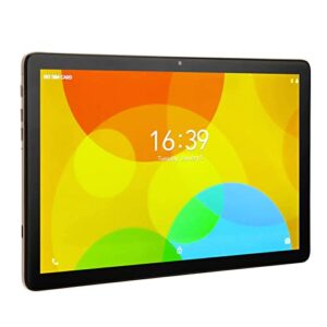 4G LTE Tablet, 8 Core CPU AU Plug 100-240V 1920x1200 Resolution 10.1 Inch Reading Tablet for Android 11.0 (Gold)