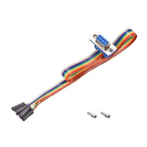 tool parts flat ribbon cable db9 female to 9p connector 2.54mm pitch 11.8inch length