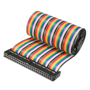 tool parts idc rainbow wire flat ribbon cable 50 pins 66cm length 2.54mm pitch type-b