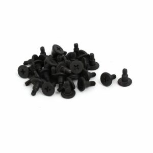 tool parts laptop computer shockproof flat head boltshard drive screws black 40pcs