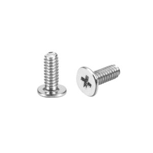 tool parts m2 x 8mm laptop computer screws 3.8mm dia head screw silver tone 50pcs