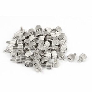 tool parts 50pcs m3x6mm male thread straight knurled computer desktop pc case thumb screws