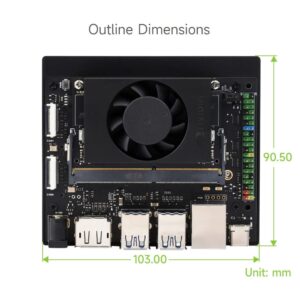 Waveshare Jetson Orin NX AI Development Kit for Embedded and Edge Systems, with 16GB Memory Jetson Orin NX Module