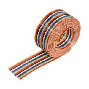 tool parts idc rainbow wire flat ribbon cable 24p 1.27mm pitch 3meter/9.8ft length