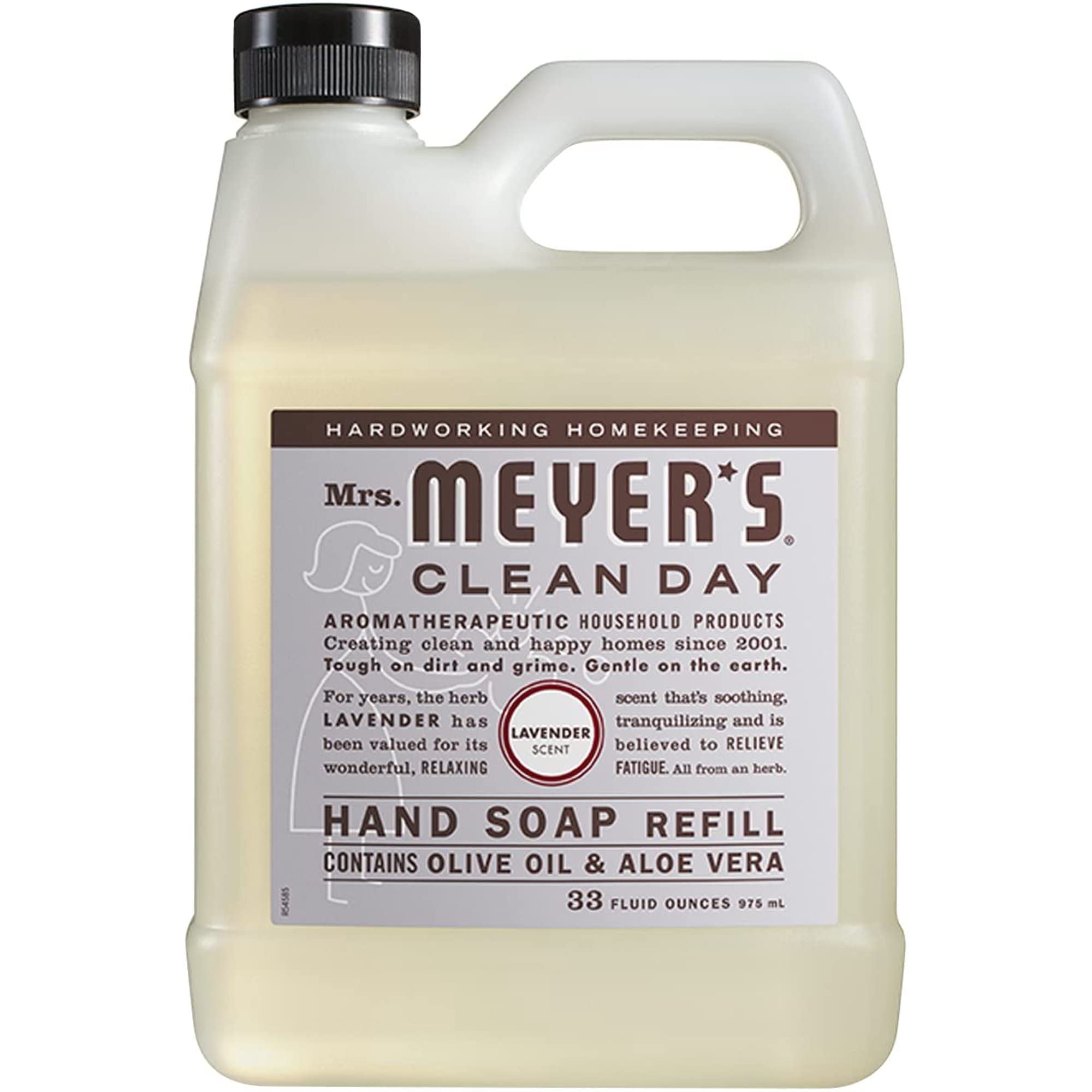 MRS. MEYER'S CLEAN DAY Liquid Hand Soap Refill Scent Variety Pack (Lemon Verbena + Lavender)