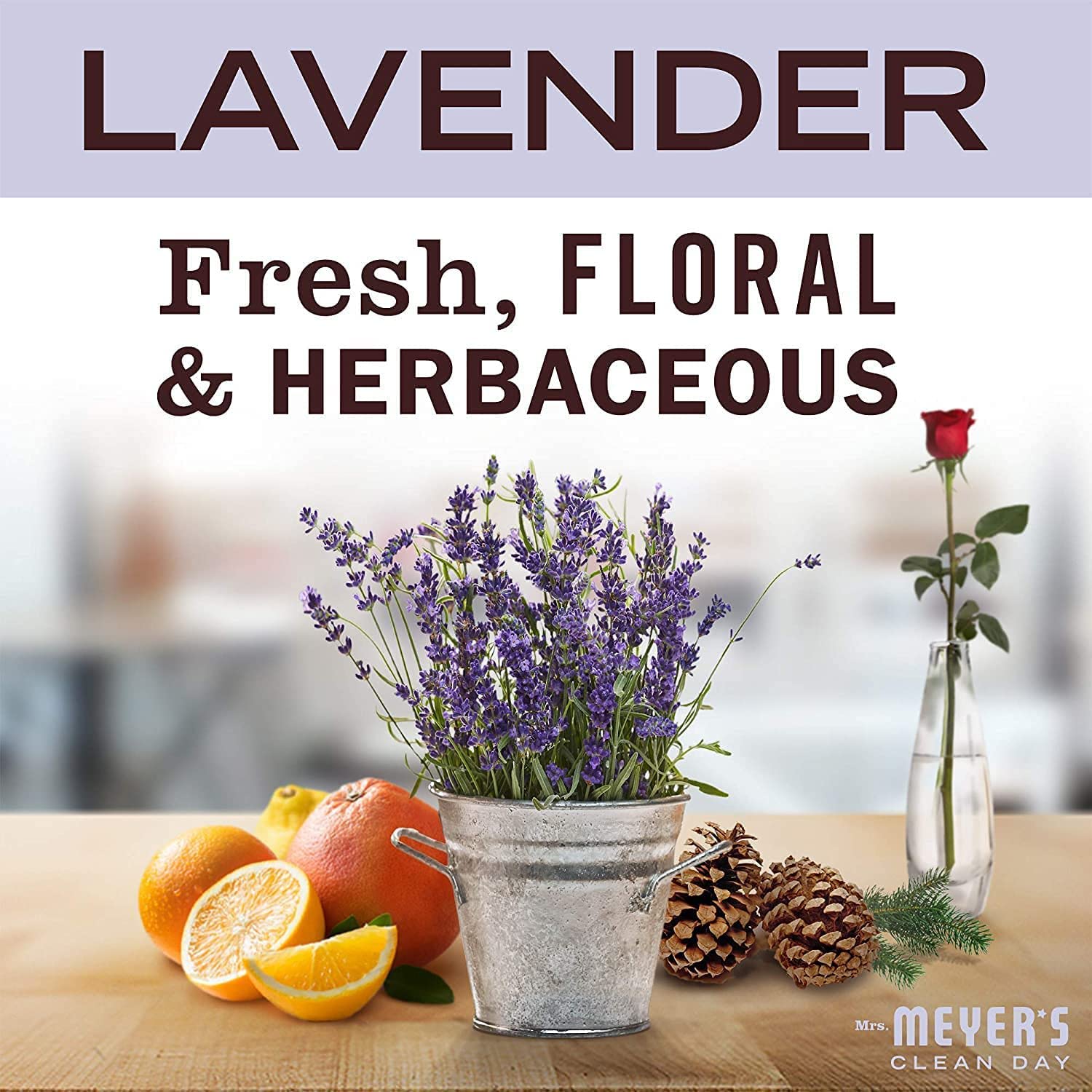 MRS. MEYER'S CLEAN DAY Liquid Hand Soap Refill Scent Variety Pack (Lemon Verbena + Lavender)