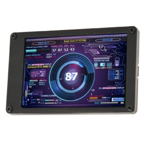 computer temp monitor, 3.5in ips usb mini screen aida64 pc cpu ram data monitor pc sensor panel display temperature data monitor