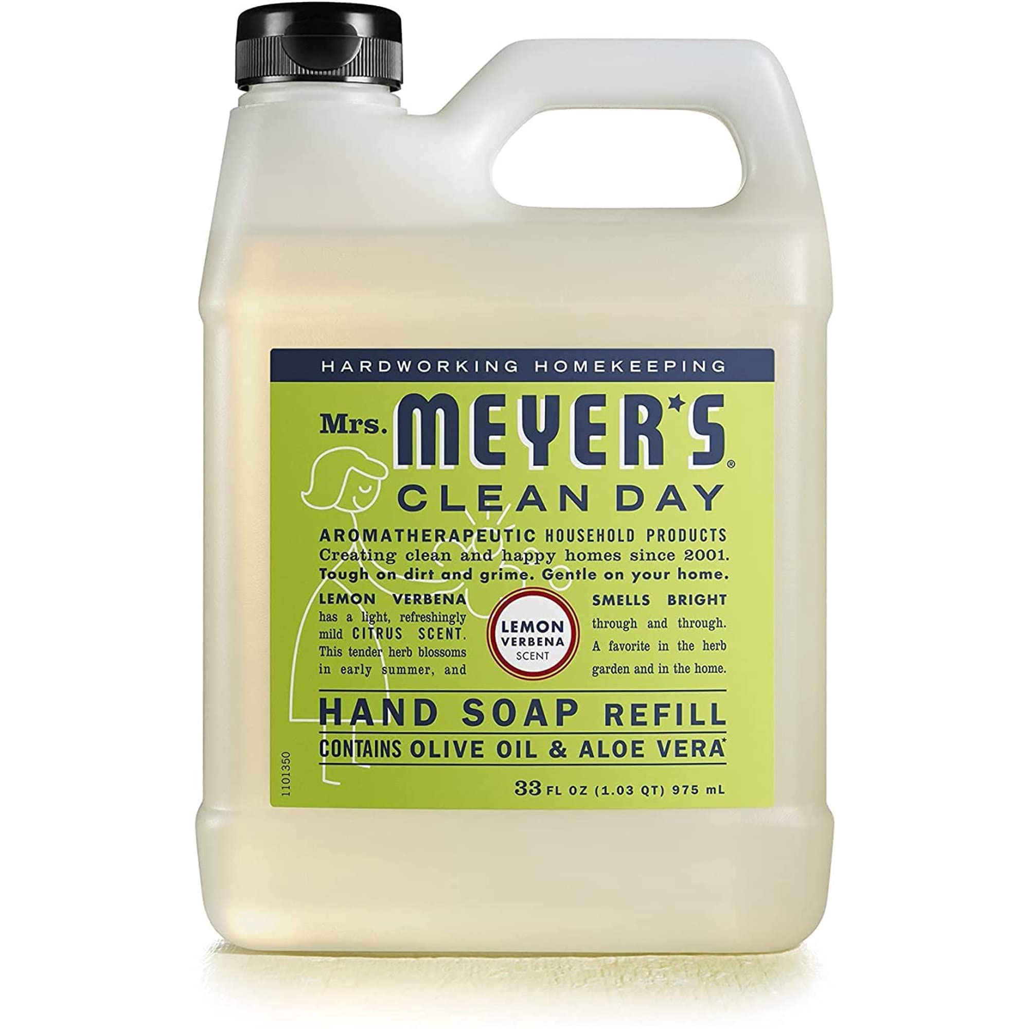 MRS. MEYER'S CLEAN DAY Liquid Hand Soap Refill Scent Variety Pack (Lemon Verbena + Lavender)