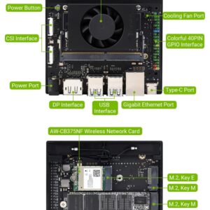 Waveshare Jetson Orin NX AI Development Kit for Embedded and Edge Systems, with 16GB Memory Jetson Orin NX Module