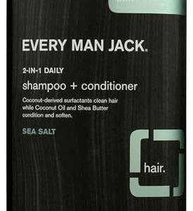 EVERY MAN JACK Sea Salt 2 in 1 Shampoo, 13.5 FZ