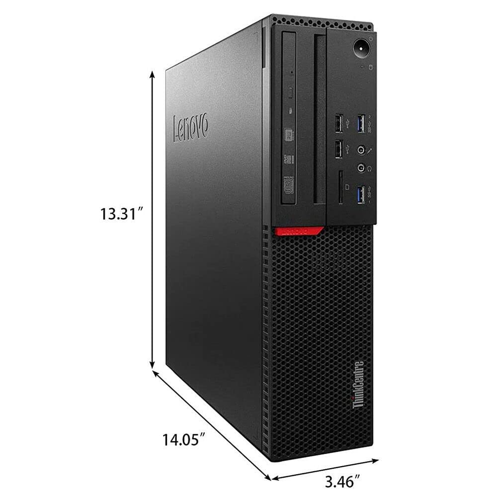 Lenovo Desktop Computer PC Monitor Bundle, Intel Core i5 6500 3.2GHz, 16GB DDR4 RAM, 256GB SSD + 2TB HDD, Built-in WiFi BT,DVD-RW,Wireless Keyboard Mouse,Windows 10 Pro (Renewed)