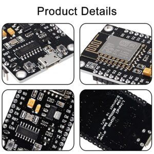 D-FLIFE 5pcs ESP8266 Serial Wireless Module CH340 NodeMcu V3 Lua WiFi Internet of Things New Version Development Board Compatible with Arduino IDE/MicroPython