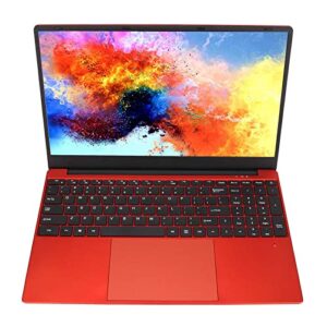 gowenic 15.6in laptop, notebook computer designed with n5095 cpu and equipped with 8gb ram, 128gb ssd, 1920x1080 hd, touchpad, adopts for win11 home s mode, red