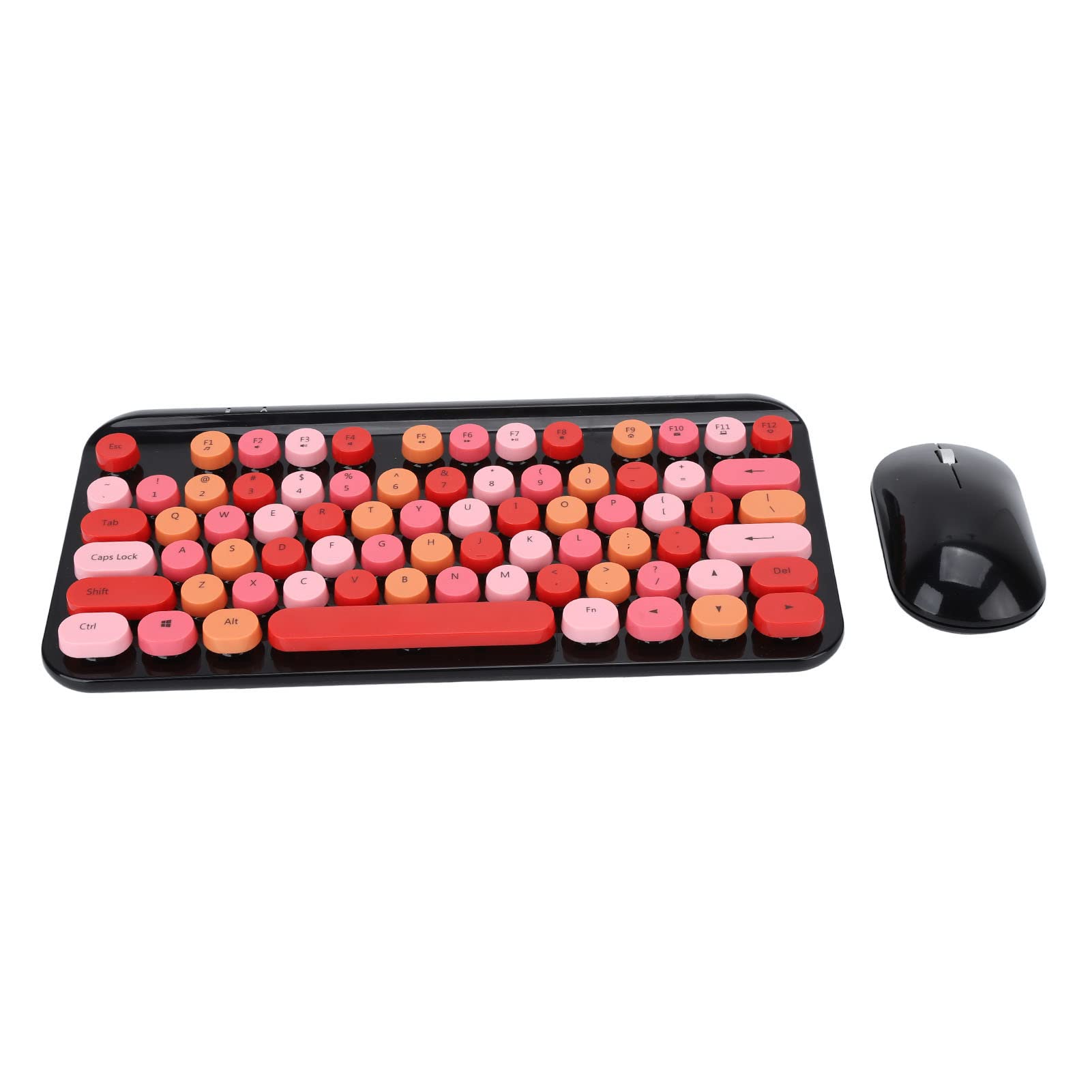 TOPINCN Wireless Keyboard Mouse, 2.4GHz Technology Gaming Keyboard Mouse for Computer (Red Black)