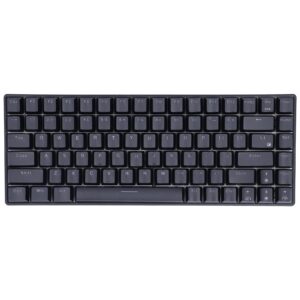 ashata typec wired gaming keyboard, portable 84 keys type‑c backlight gaming/office keyboard for pc/laptop, blue switch (black blue axis mixed light)