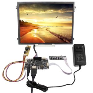 vsdisplay 10.4inch ips lcd 1024x768 screen with hd-mi audio controller board & 12v dc 2a power adapter us plug