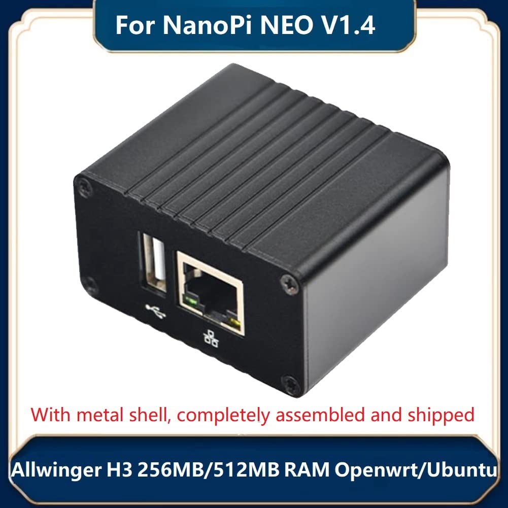 MACIMO for NanoPi NEO Development Board+Heat Sink+Metal Case Kit Allwinner H3 Core 512MB RAM Openwrt/LEDE Complete Machine