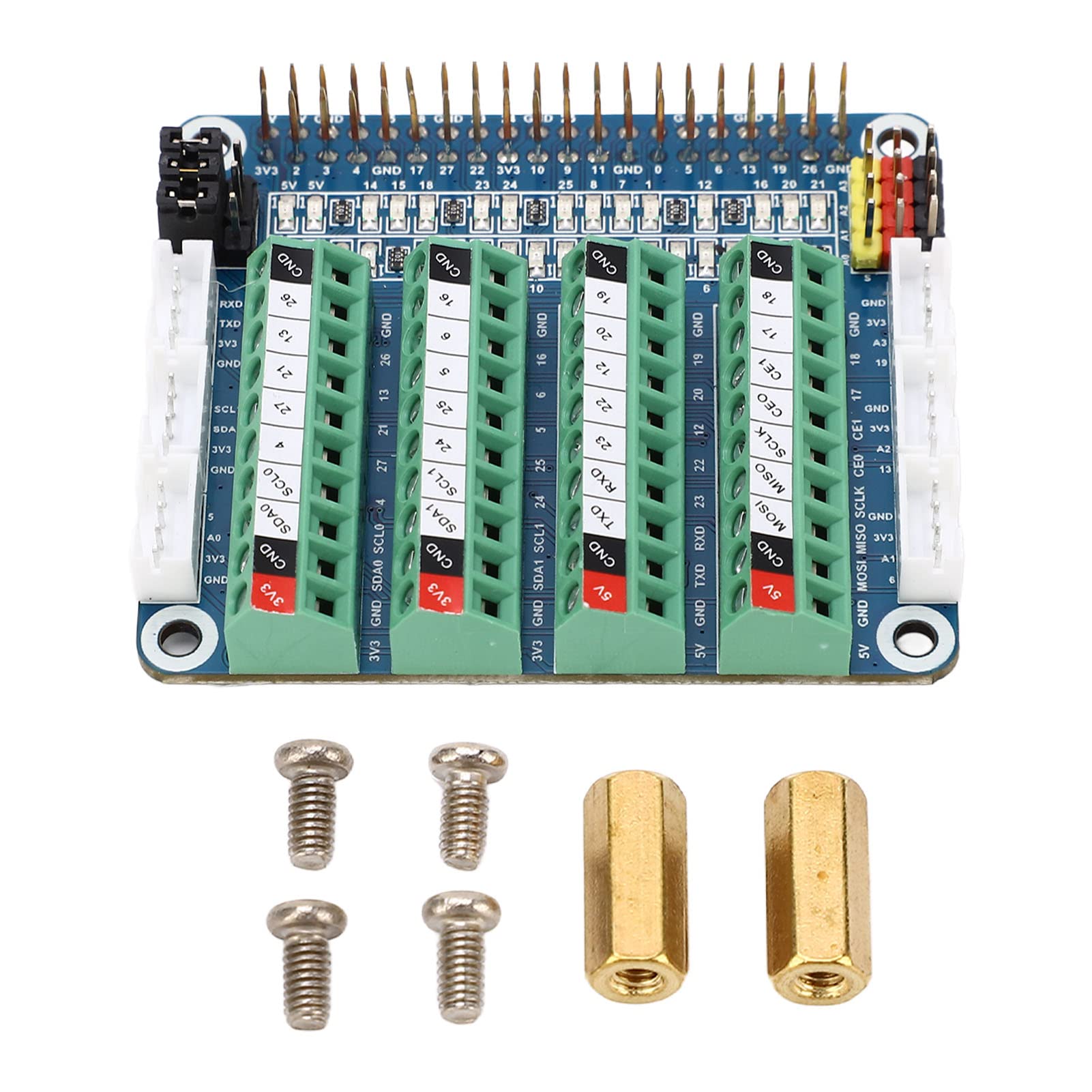 Sensor Expansion Board Clear Identification LED Development Board GPIO IO Port PCB Excellent for 4B 3B CM4