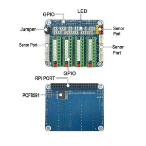 Sensor Expansion Board Clear Identification LED Development Board GPIO IO Port PCB Excellent for 4B 3B CM4