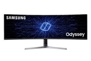 samsung odyssey crg9 49-inch, qled curved gaming monitor (c49rg92ssn), black (renewed)