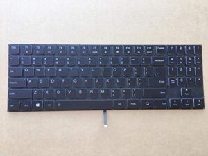 original new for lenovo legion y540 15.6" 17.3" us black backlit gaming laptop keyboard white word