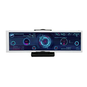 heayzoki computer temp monitor, pc sensor panel display, cpu data monitor, 8.8 inch display usb power multifunction pc for cpu gpu data