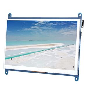 heayzoki 7 inch hdmi monitor lcd display, display screen for raspberry pi hdmi 1024 x 600 backlight switch, can be used as a computer monitor, usb power supply