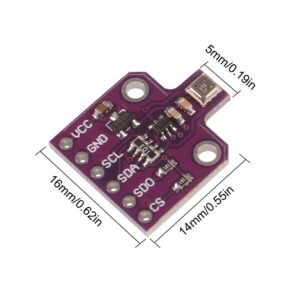 ACEIRMC BME680 Digital Temperature Humidity Pressure Sensor Breakout Board Compatible for Arduino Raspberry Pi ESP8266 3~5VDC BME680 (3pcs)